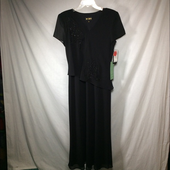 Studio I | Dresses | Studio Womens Formal Black Maxi Dress | Poshmark